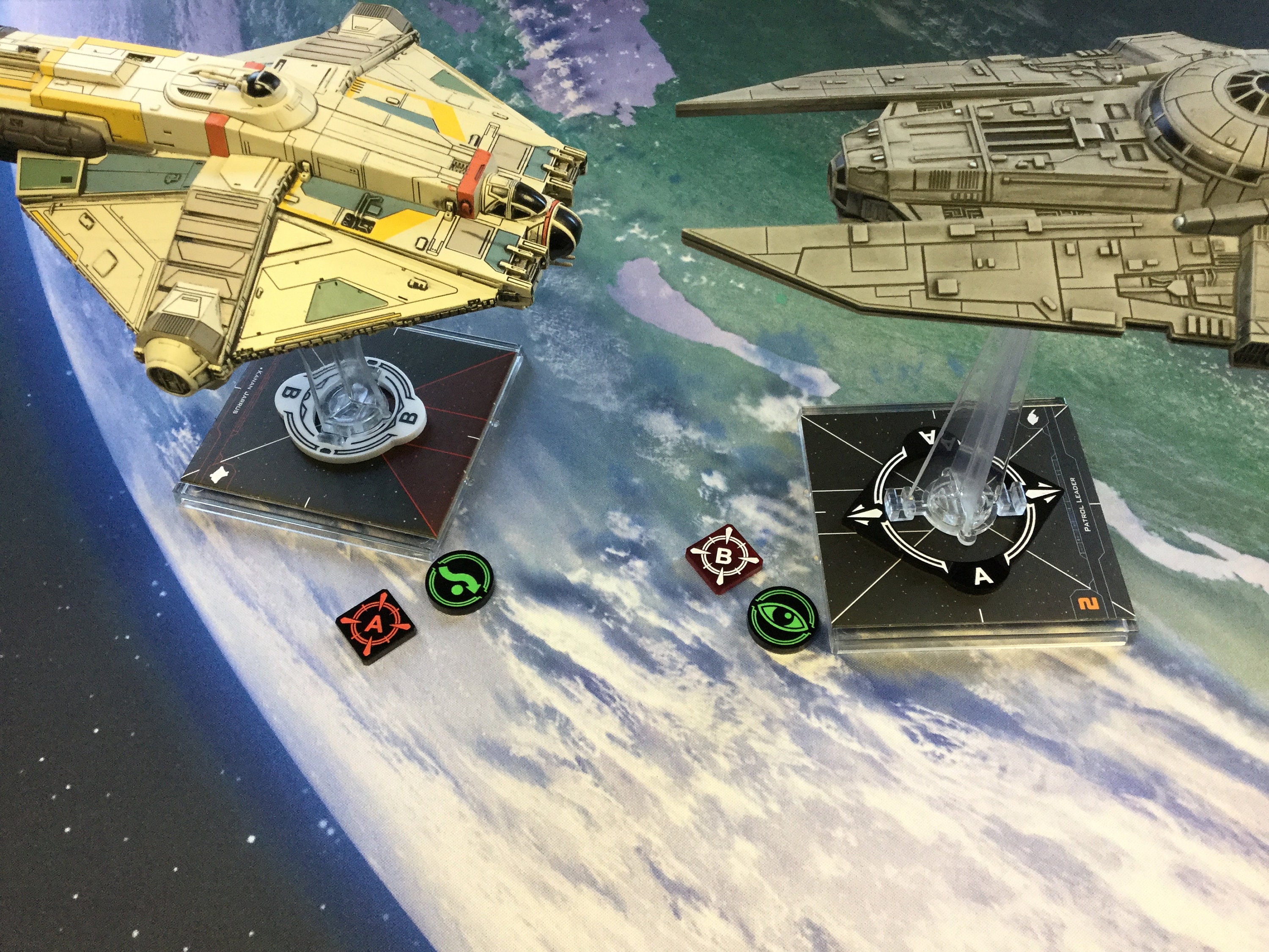 X-wing 2.0 Compatible, Acrylic Epic Base Compatible Arc/id Tokens - Etsy