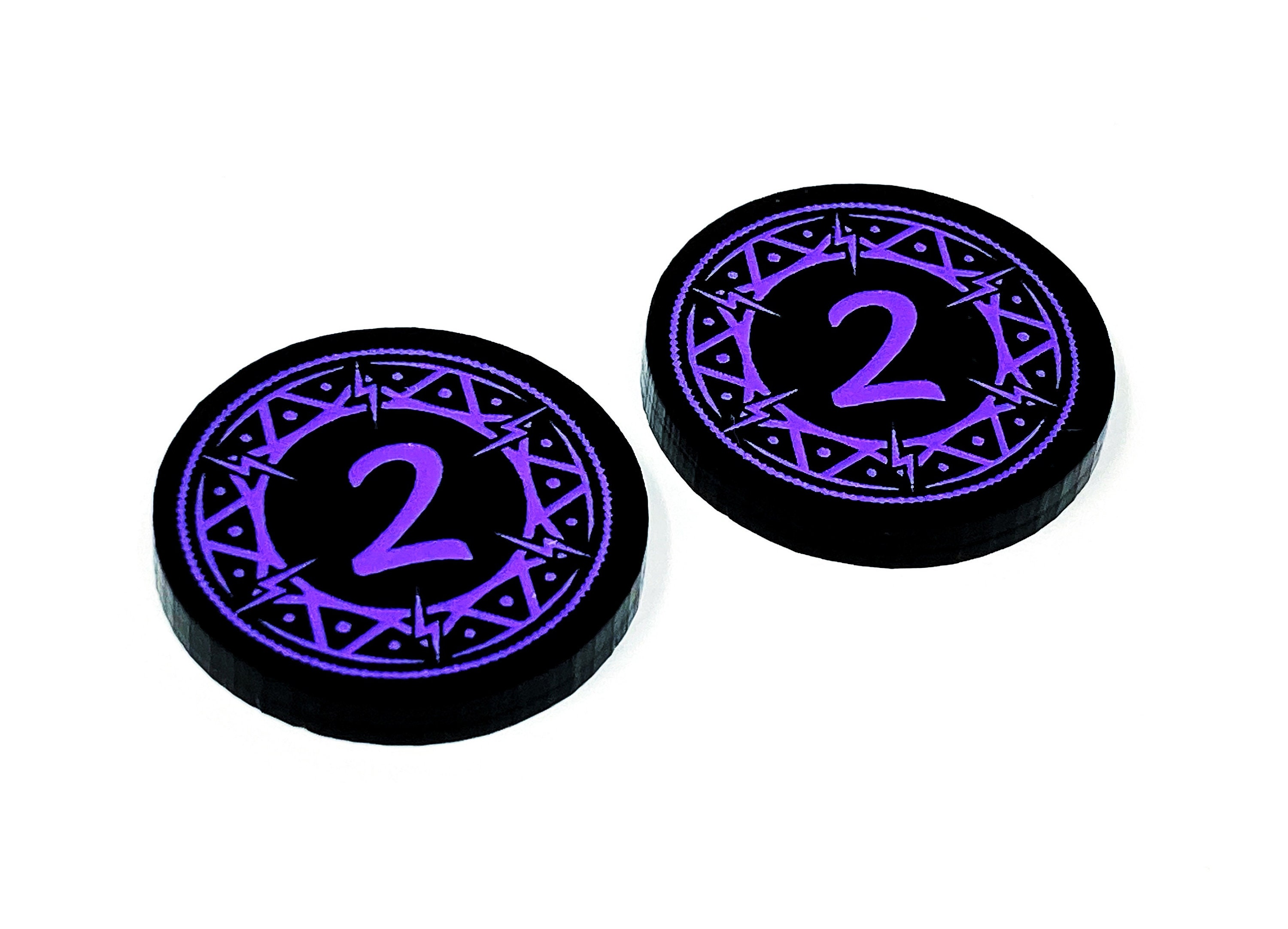 2 X 1/2 Arcane Damage Token double Sided for Flesh and Blood - Etsy
