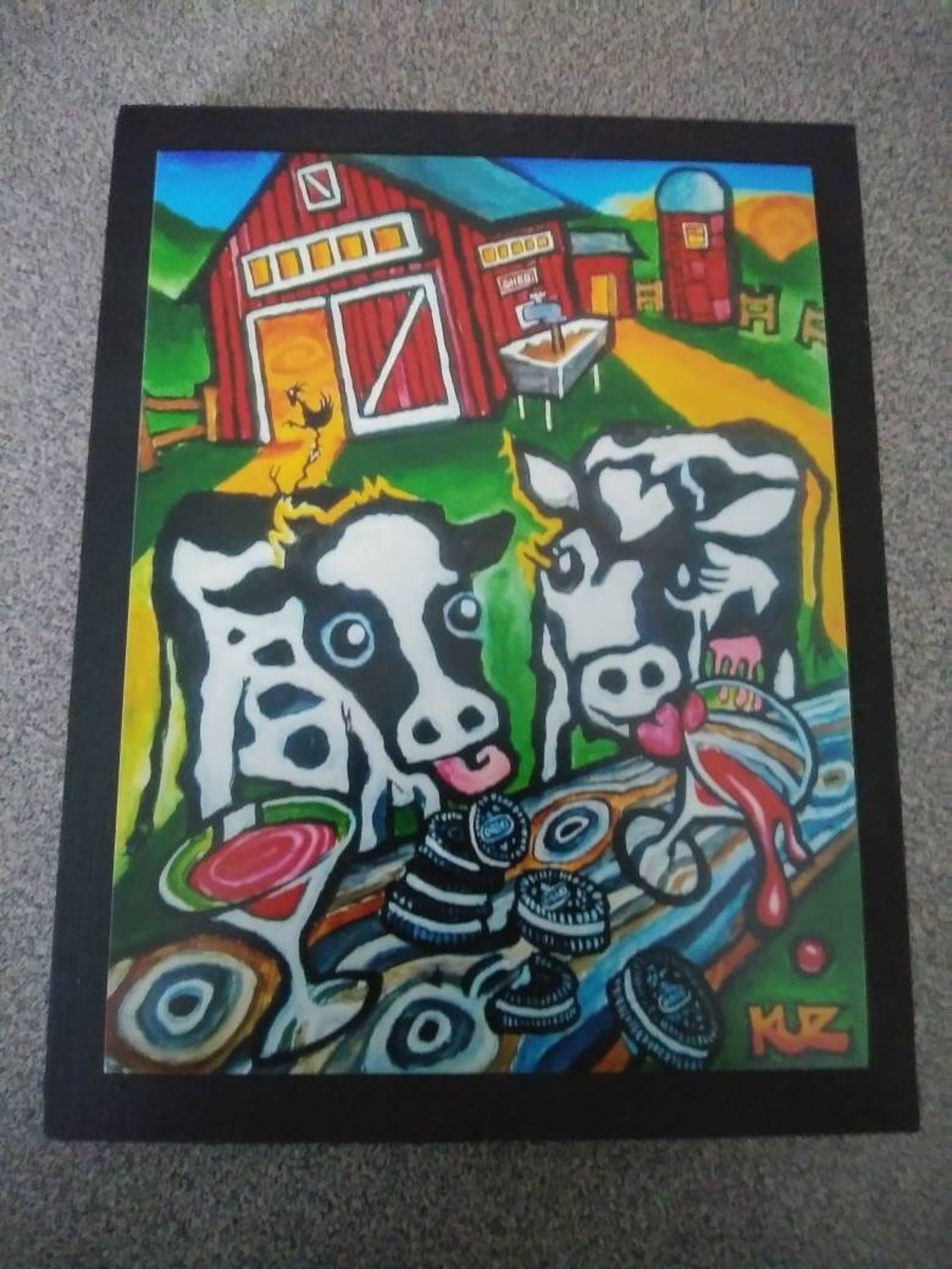 Wooden Farm Art, Whimsical Farm Art, Cocktail Art, Barn Art, Whimsical ...