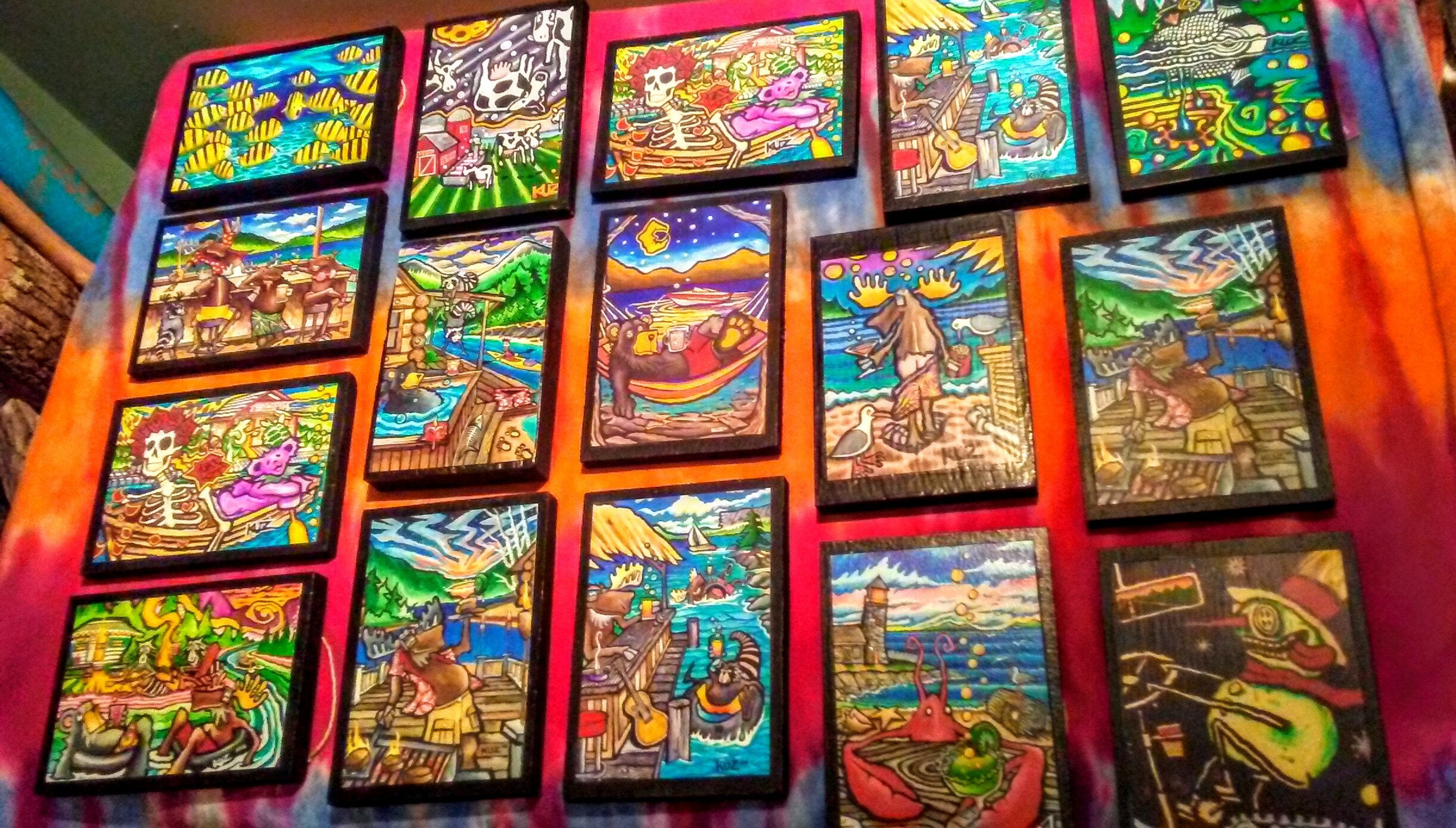 Wood Print Panels Wood Panels Print Panel Moose Art Bear | Etsy