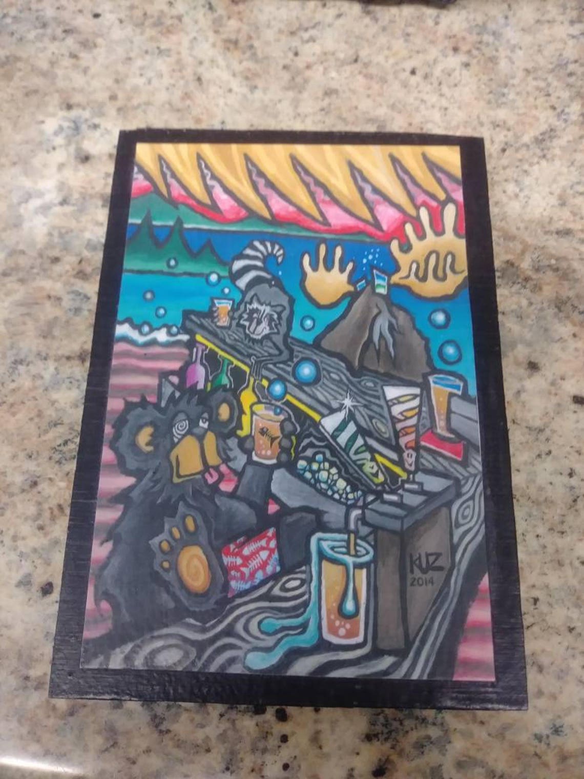 Wood Print Panels Wood Panels Print Panel Moose Art Bear | Etsy