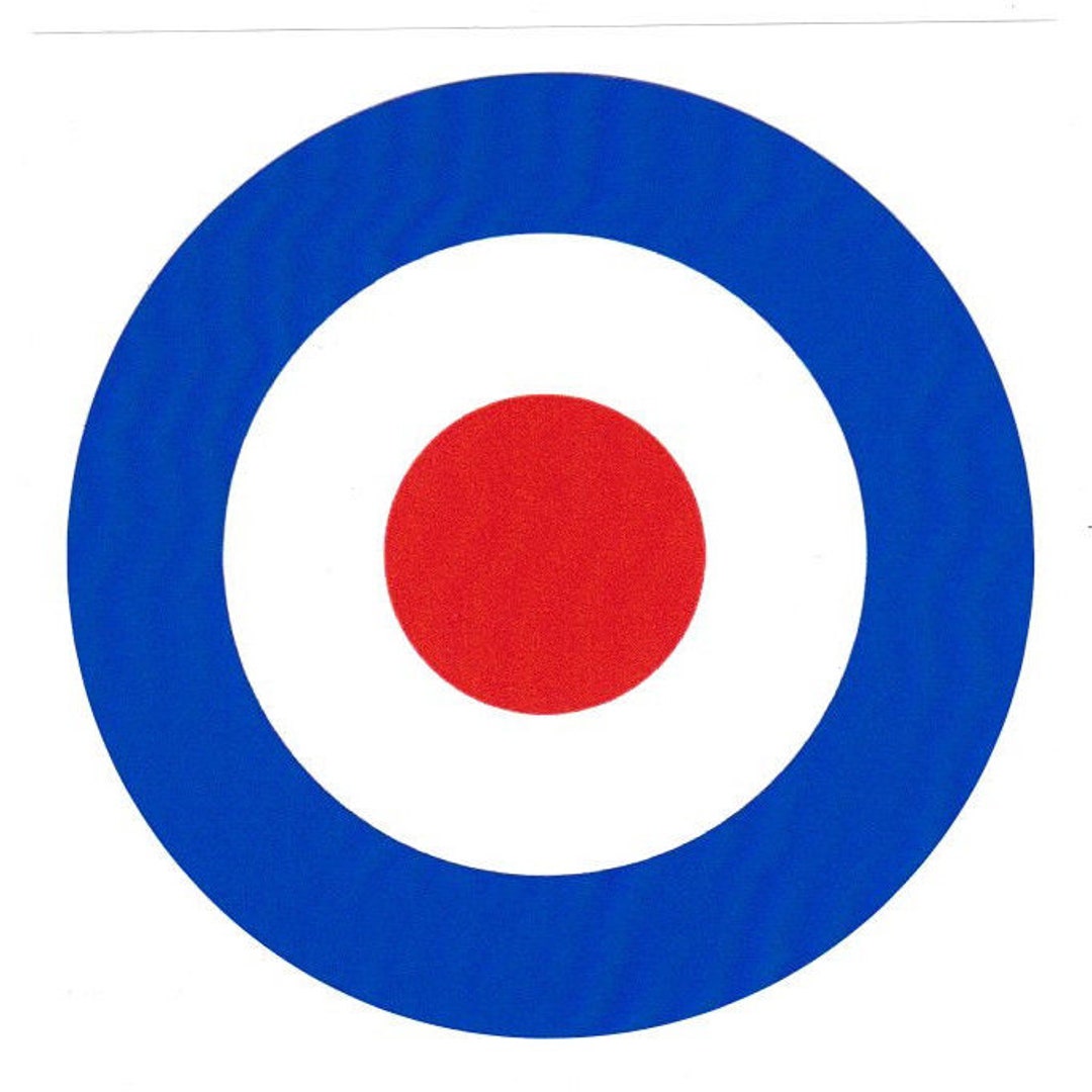 Large Mod Target Vinyl Sticker 60s Scooter the Jam Who RAF British ...