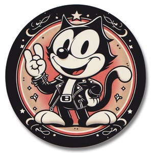 Felix the Cat Vinyl Sticker Decal Vintage Cartoon Cute Kitsch Retro ...