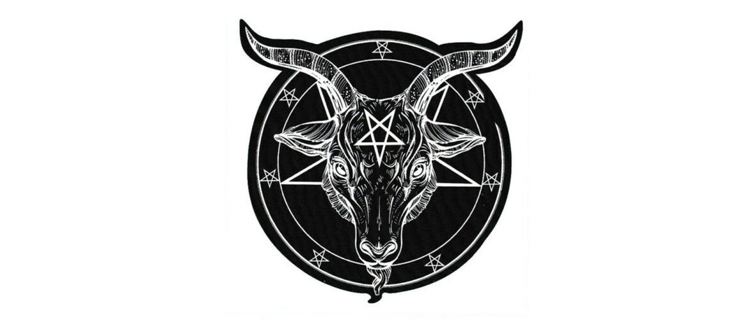 Large Baphomet Vinyl Sticker Satanic Gothic Witch Goat Gift Pentagram ...