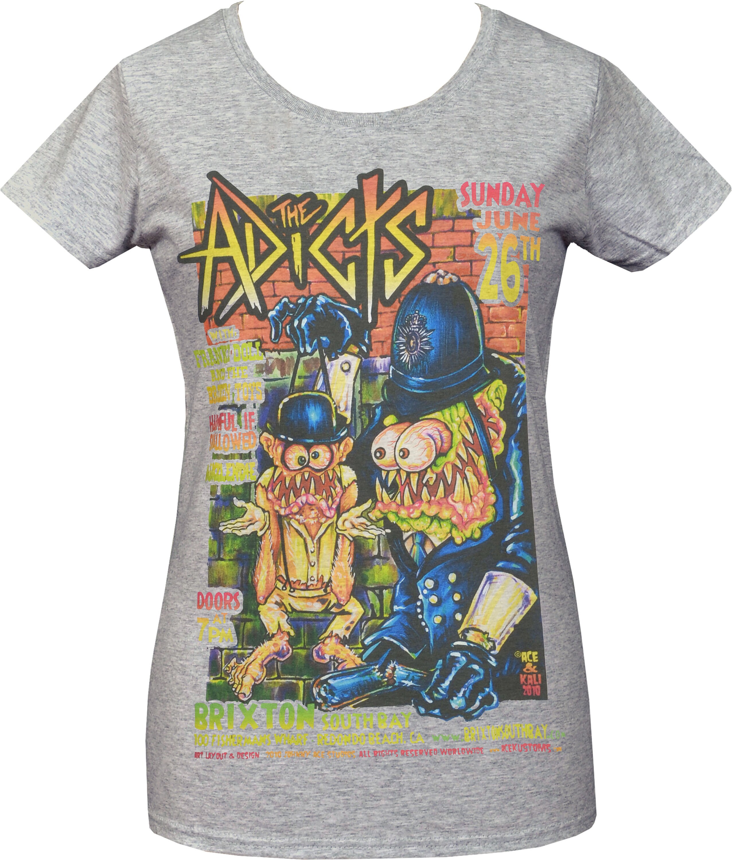 Womens Punk T-shirt the Adicts 1977 British Punk Police Droog - Etsy UK