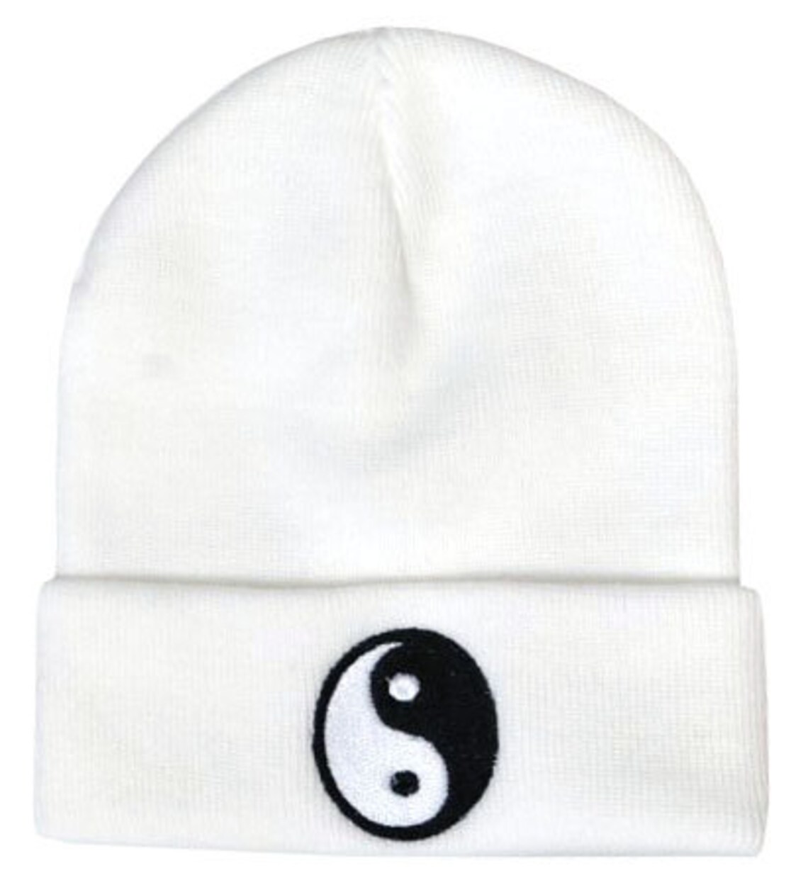 Yin Yang Beanie Hat Embroidered 90's Harmony Chinese - Etsy