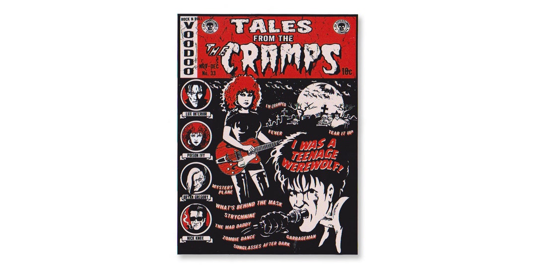 The Cramps Vinyl Sticker Decal Vince Ray Psychobilly Garage Punk - Etsy
