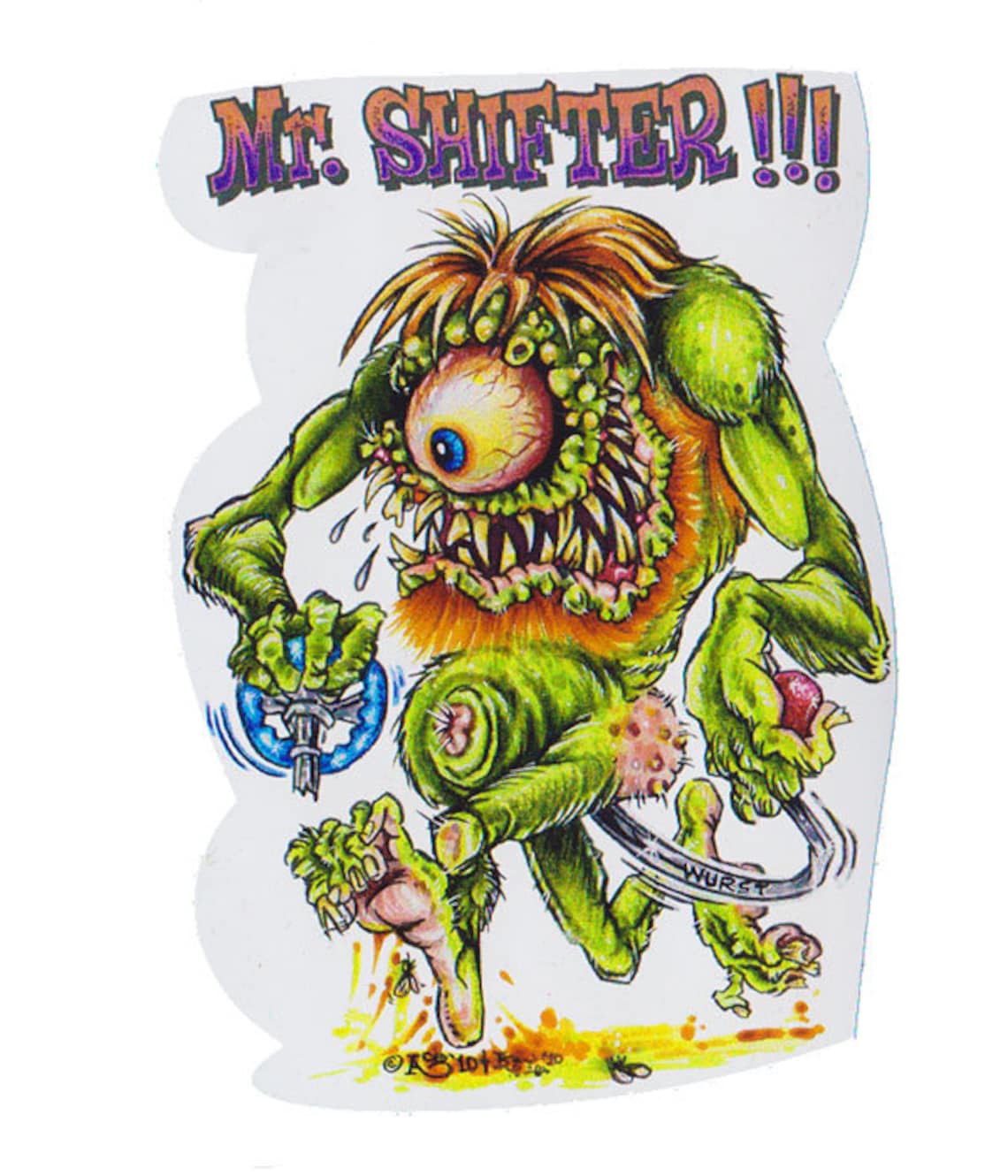 Mr Shifter Vinyl Sticker Decal Lowbrow Ratfink Monster Hotrod - Etsy UK