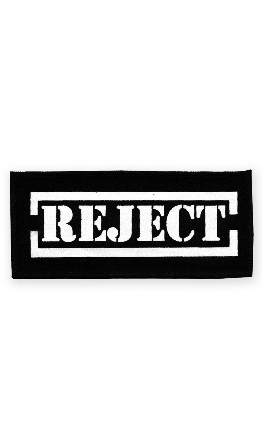 Reject Black Cotton Punk Patch Punk Rockers UK London 1977 - Etsy