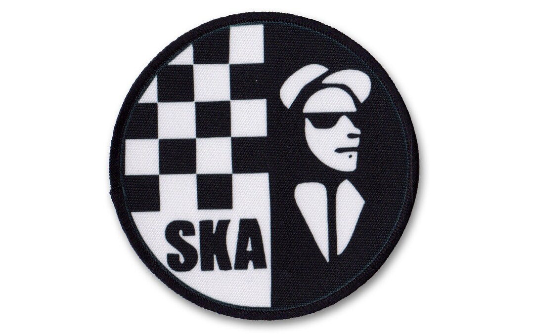 Ska Sew-on Patch Walt Jabsco Checker Rude Boy Two Tone Reggae Scooter ...