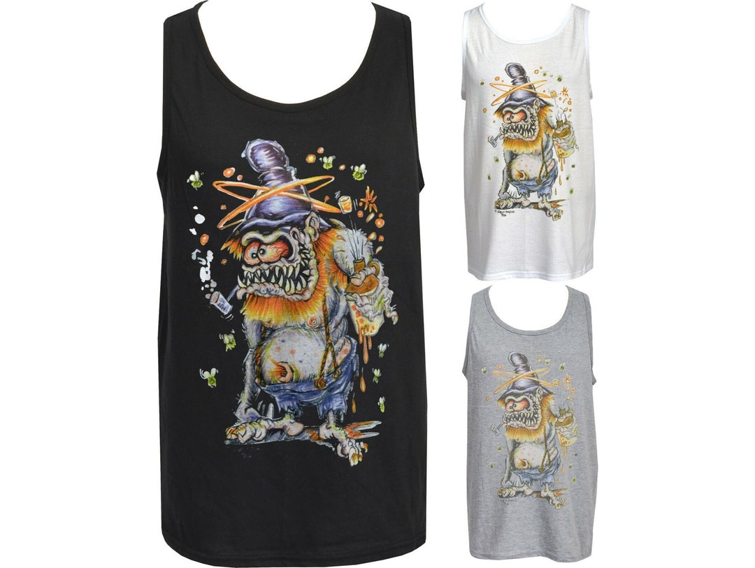 Men's HILLBILLY Tank Top Lowbrow Monster Cuzzin Moonshine - Etsy