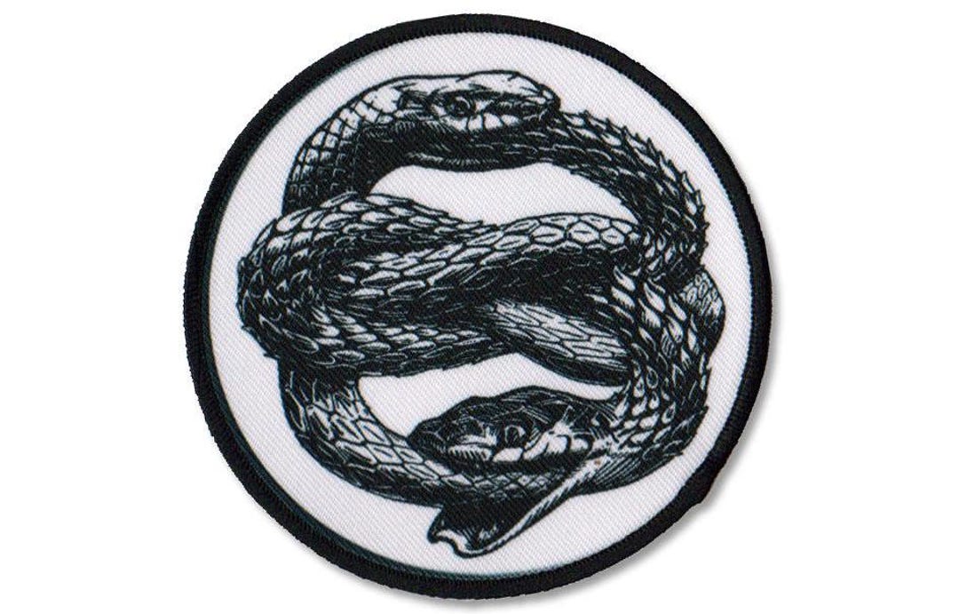 Ouroboros Snake Sew-on Patch Gothic Norse Mythology - Etsy