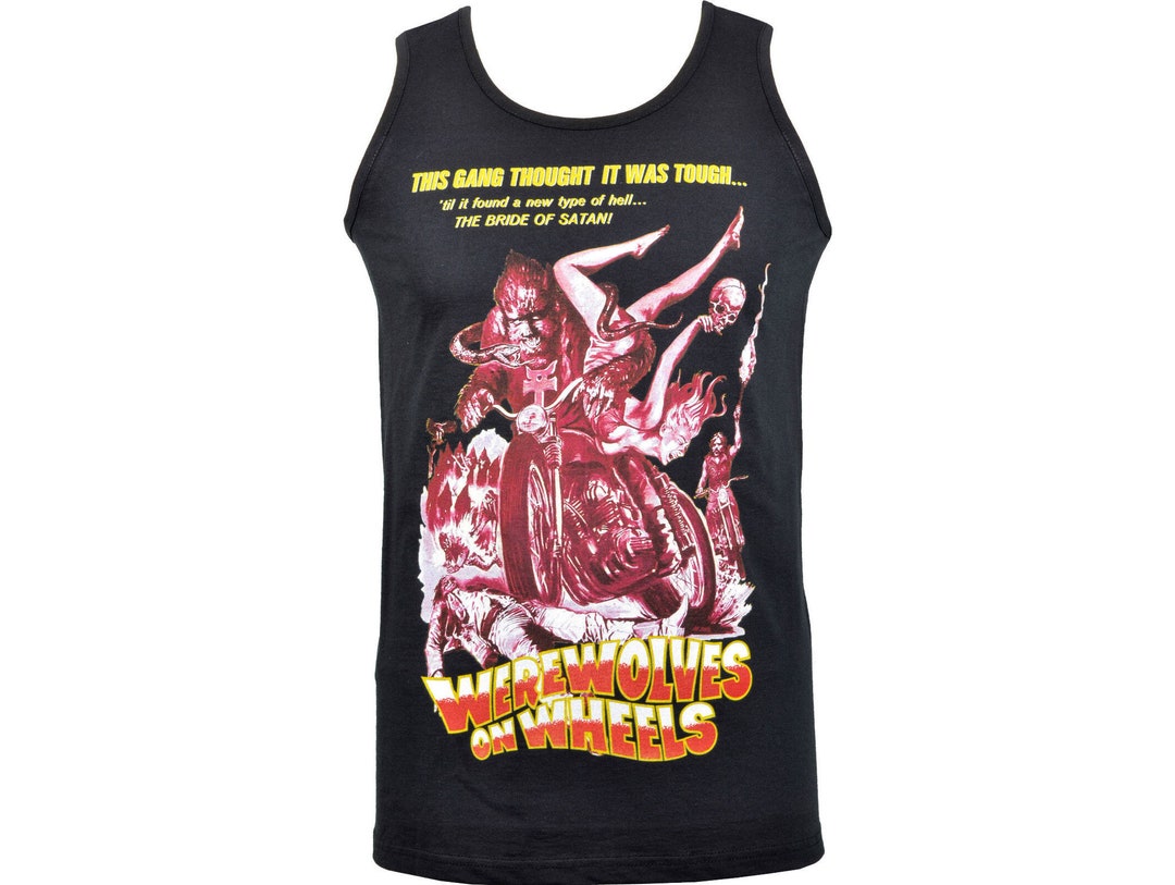 Mens Horror Tank Top Werewolves on Wheels B-movie Vintage Poster - Etsy