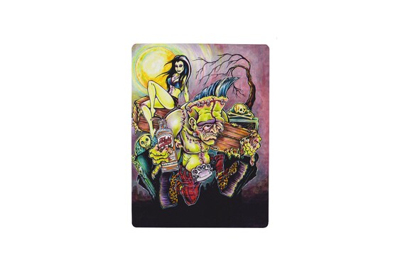 Psychobilly Vinyl Sticker Decal Beer Hooligan Frankenstein | Etsy