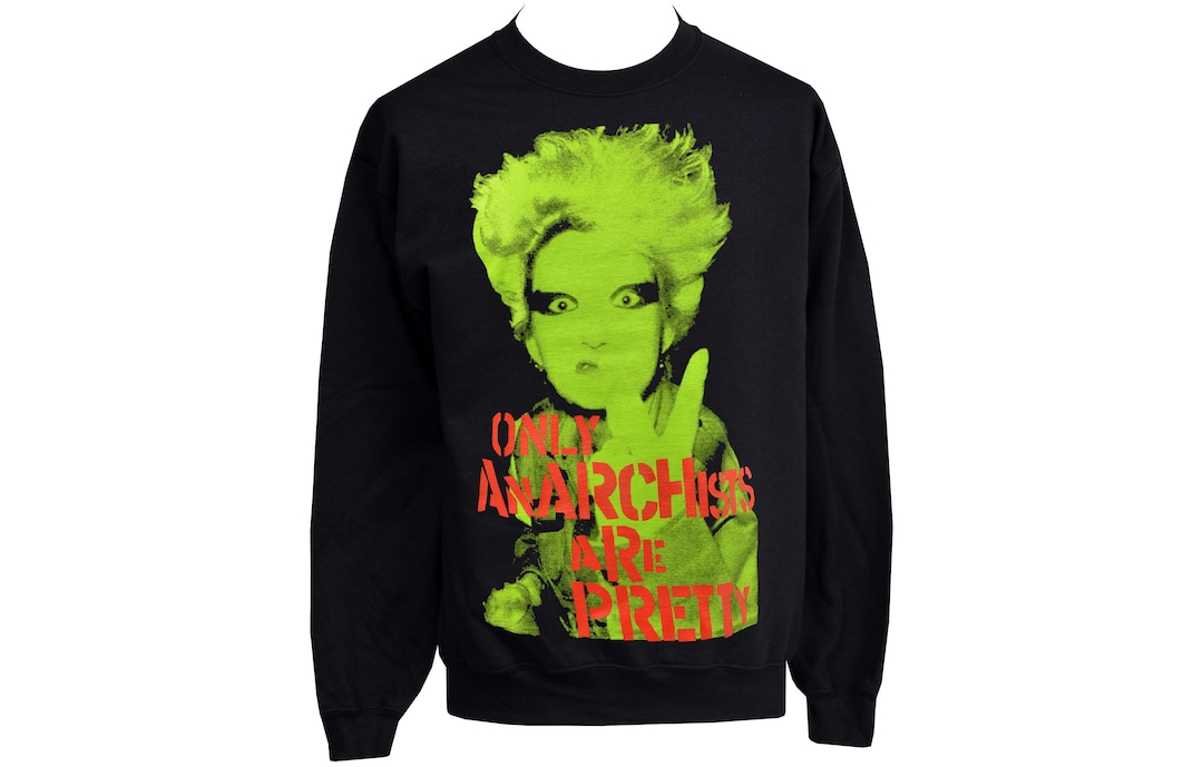 Unisex Punk Sweatshirt Jordan Only Anarchists Are Pretty 1977 ...
