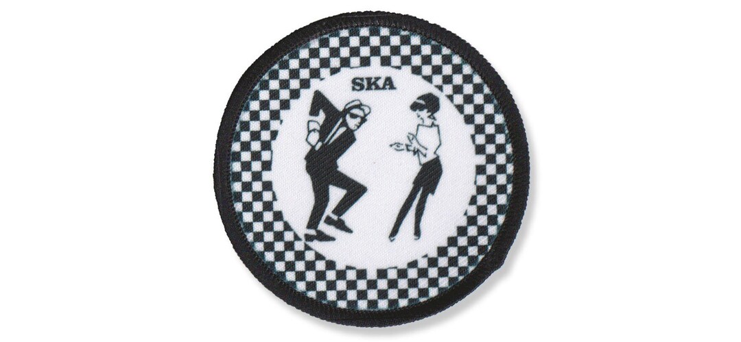 Ska Sew-on Patch Rude Boy Two Tone Reggae Checker - Etsy