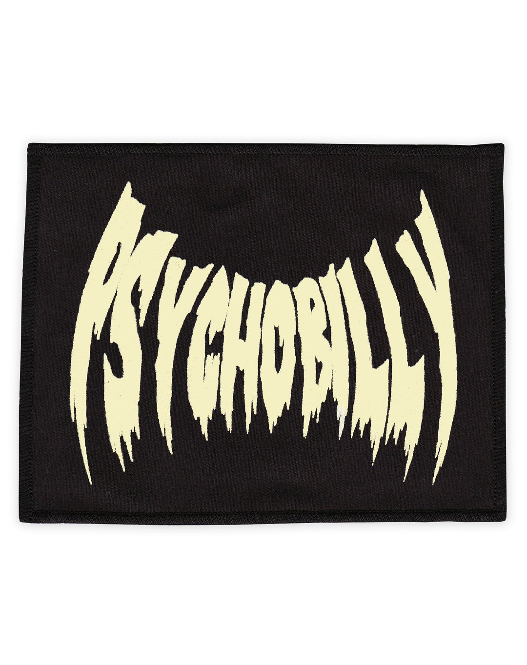 Psychobilly Screen Printed Sew-on Patch Punk Horror - Etsy