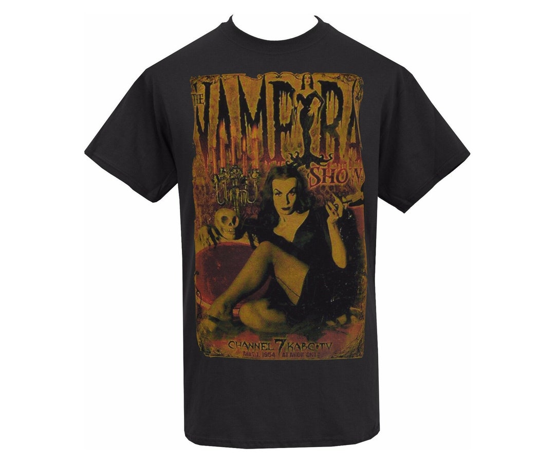 Vampira TV Show Mens Horror T-shirt Halloween Gothic B-movie - Etsy