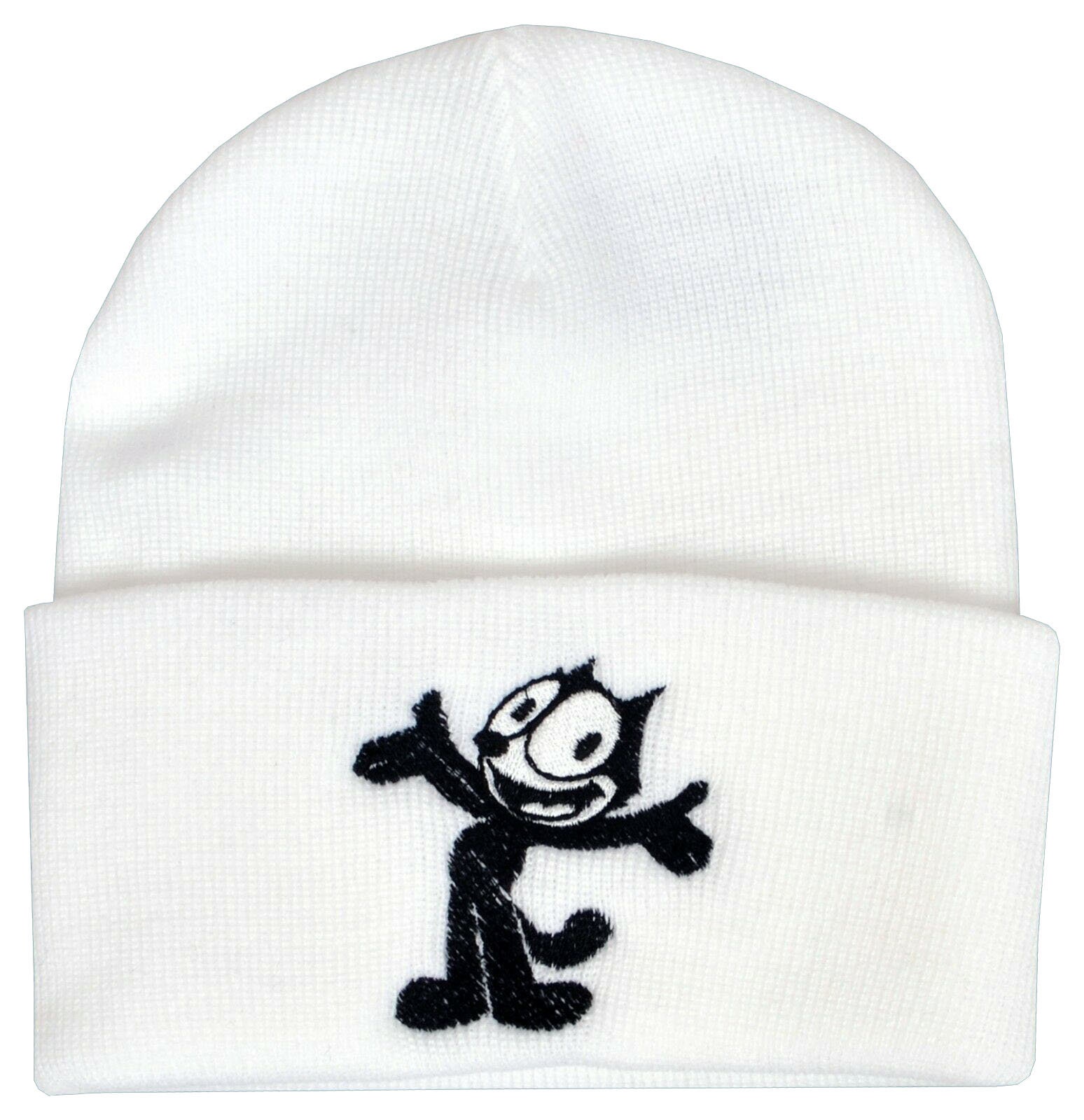 Dusty Rose Pink Felix the Cat Embroidered Winter Beanie - Etsy