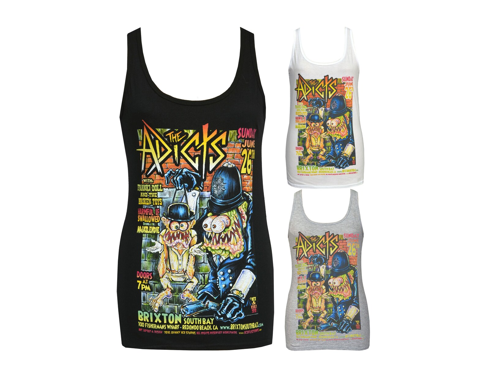 Womens Punk Tank Top the Adicts 1977 British Punk Police Droog - Etsy