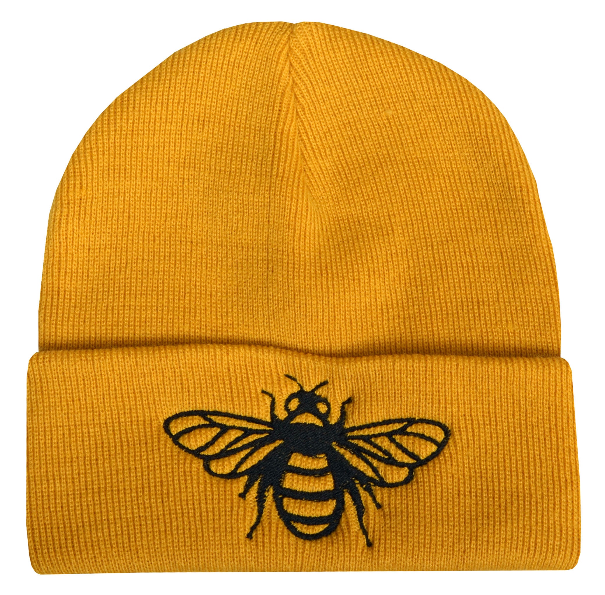 Honey Bee Beanie Hat Embroidered Nature Bugs Botanical Bumble | Etsy