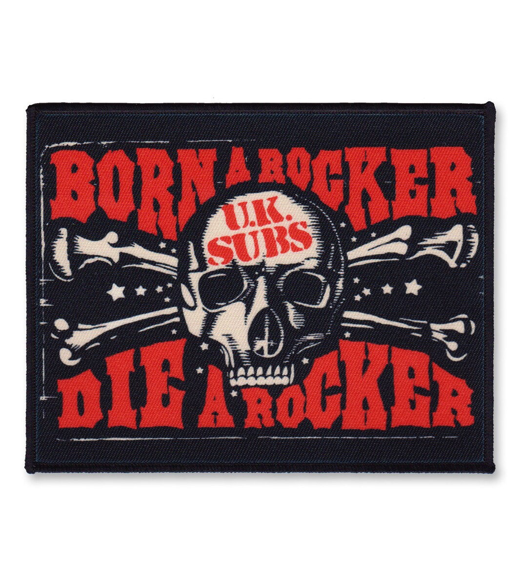 UK Subs Born a Rocker Die a Rocker Sew-on Patch 1977 Punk Rockers - Etsy