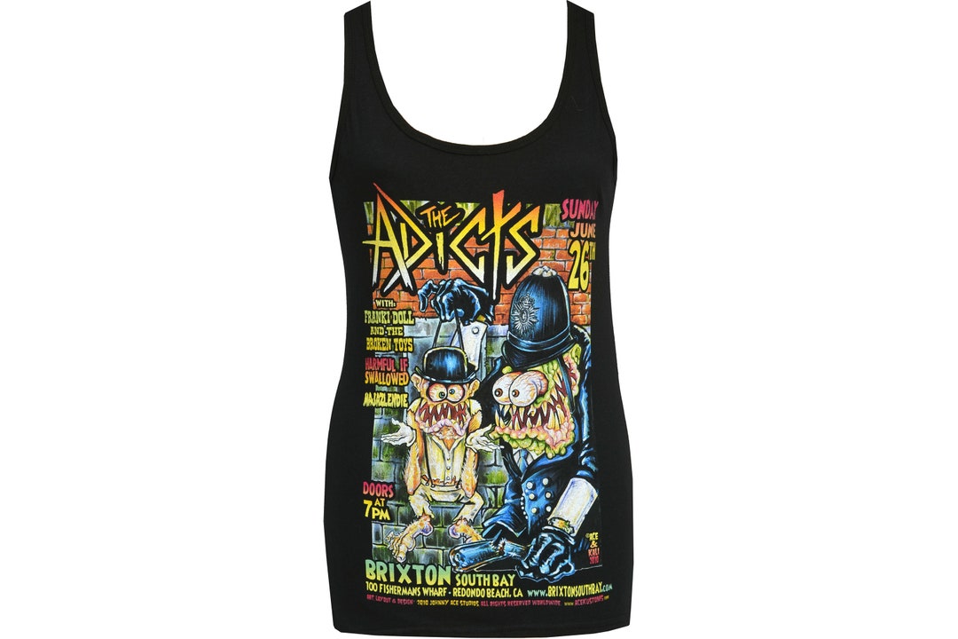 Womens Punk Tank Top the Adicts 1977 British Punk Police Droog - Etsy