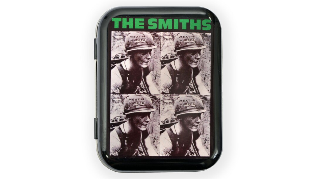 The Smiths Meat is Murder Hinged Tin Storage Gift Tobacco Mints - Etsy
