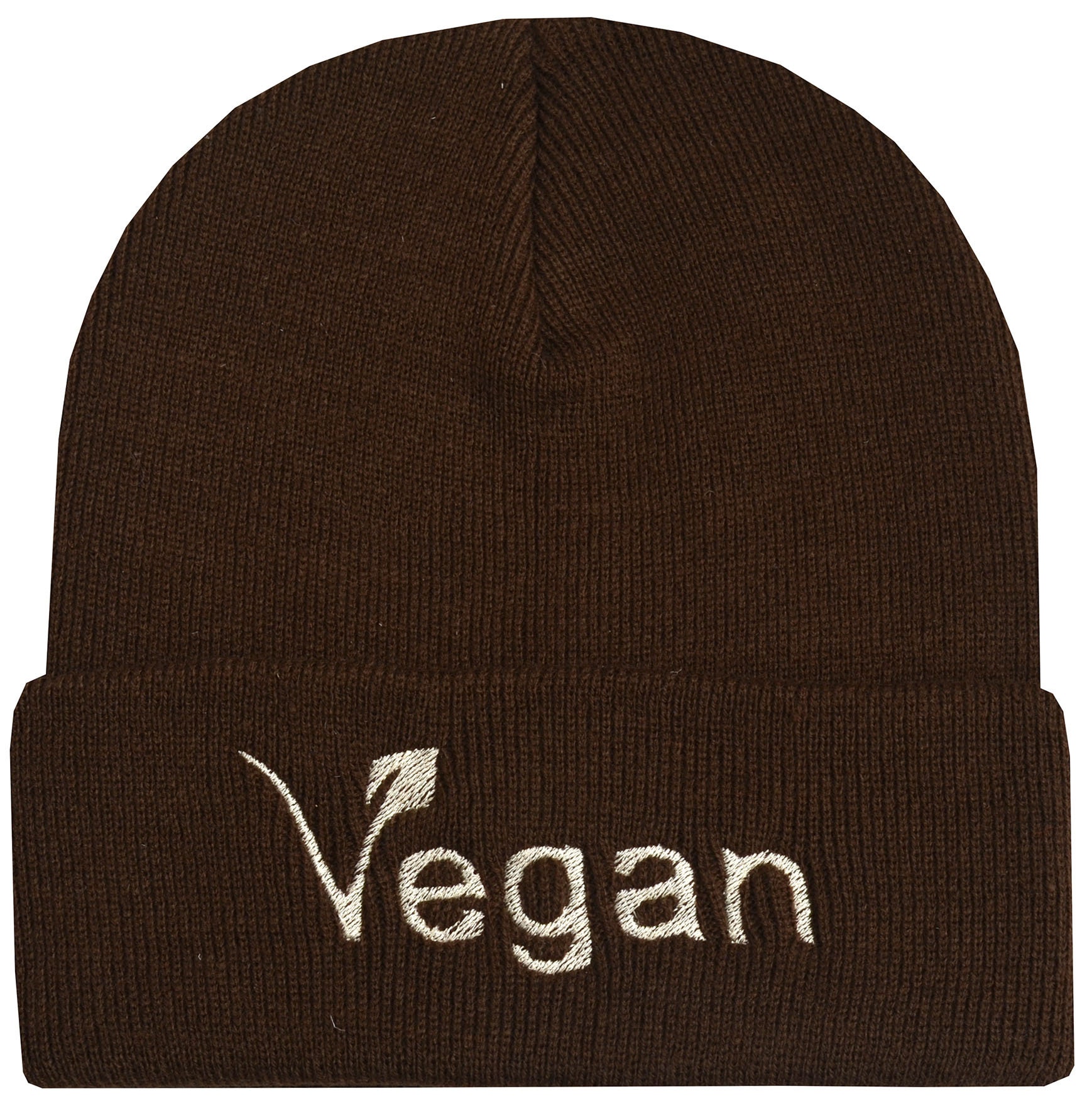 Vegan Leaf Beanie Vegetarian Fuelled by Plants | Etsy