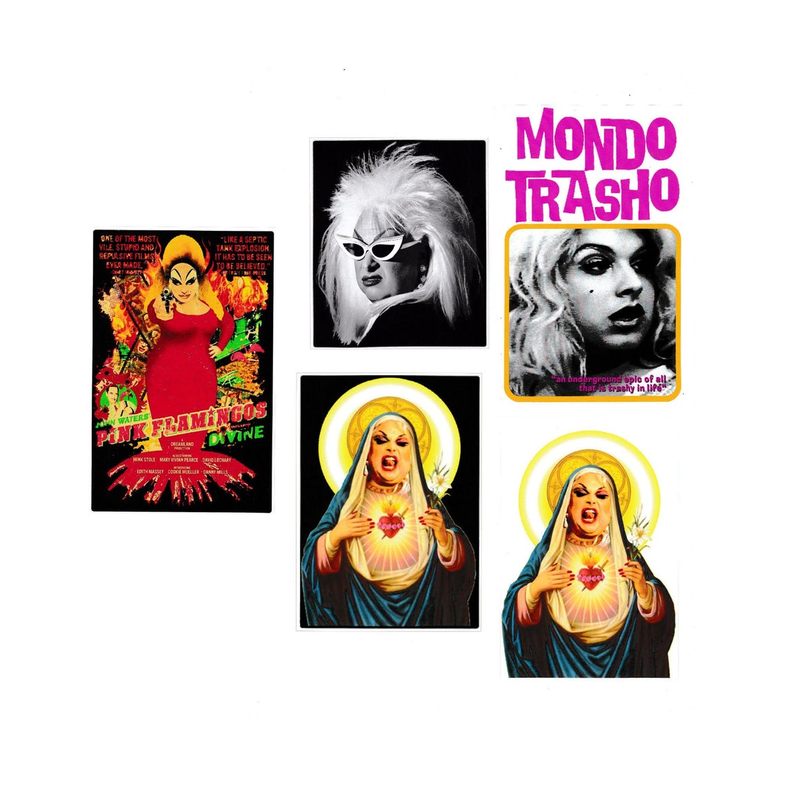 Divine Vinyl Sticker Drag Queen Drag John Waters Pink | Etsy