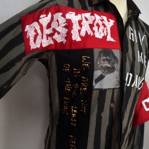 Punk Seditionaries Shirt 1977 Destroy Patch British Chaos Armband Small ...
