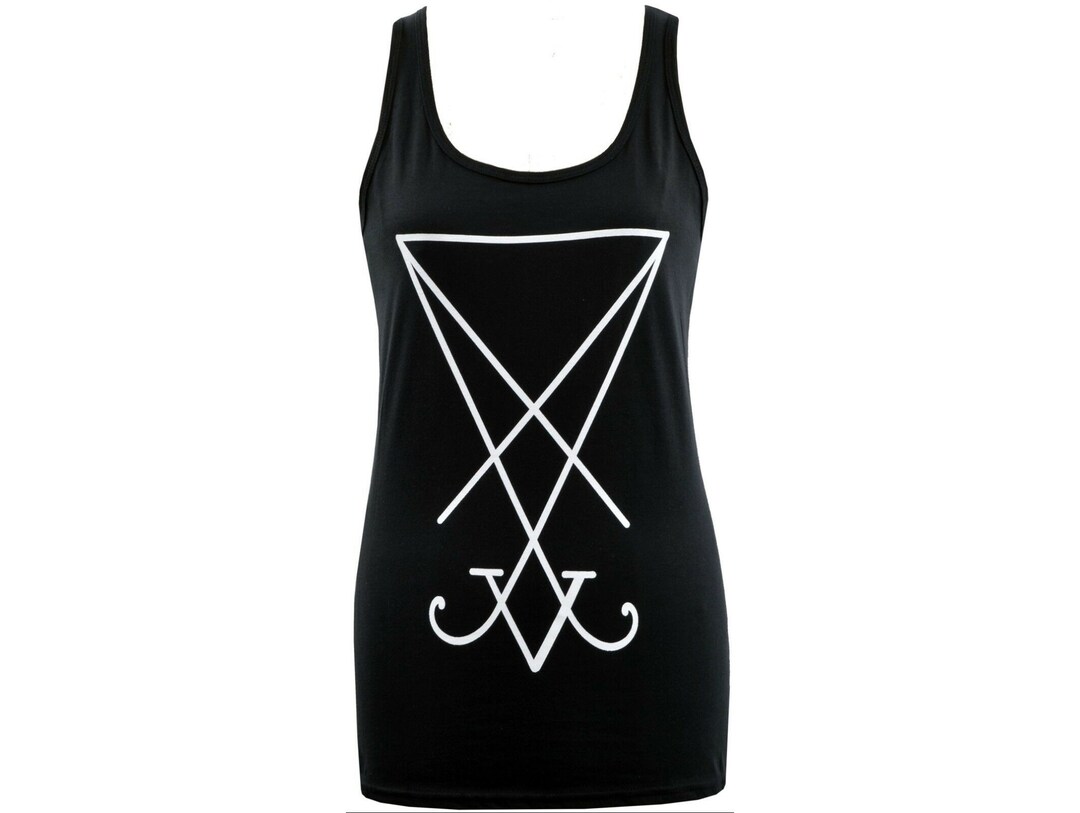 Women's Satanic Tank Top Sigil of Lucifer Seal of Satan Gothic ...