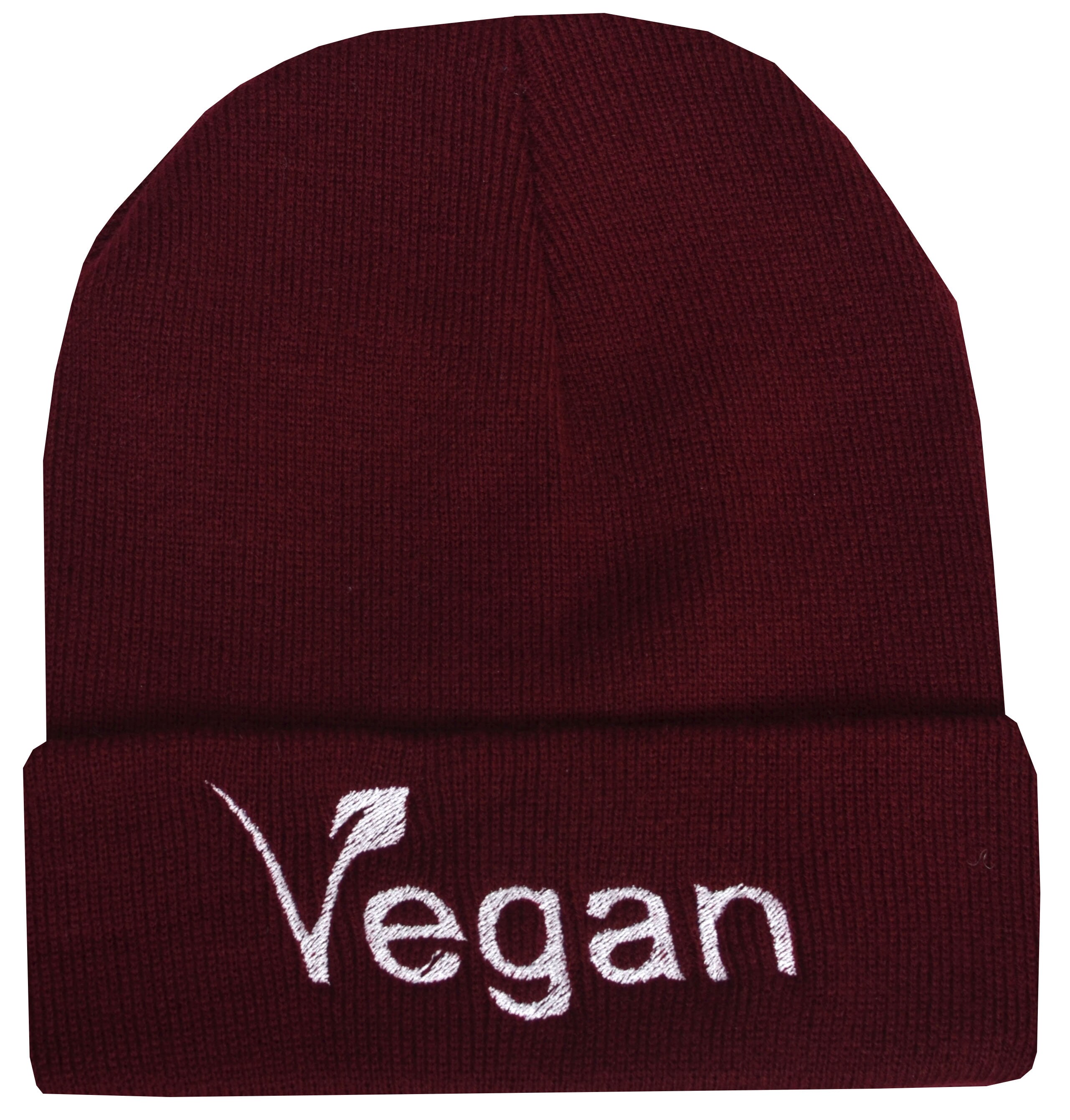 Vegan Leaf Beanie Vegetarian Fuelled by Plants | Etsy