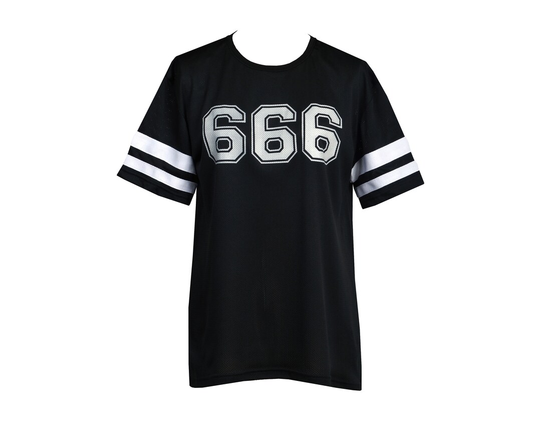 Womens Baphomet American Football Mesh Net T-shirt Baggy Slouch Fit ...