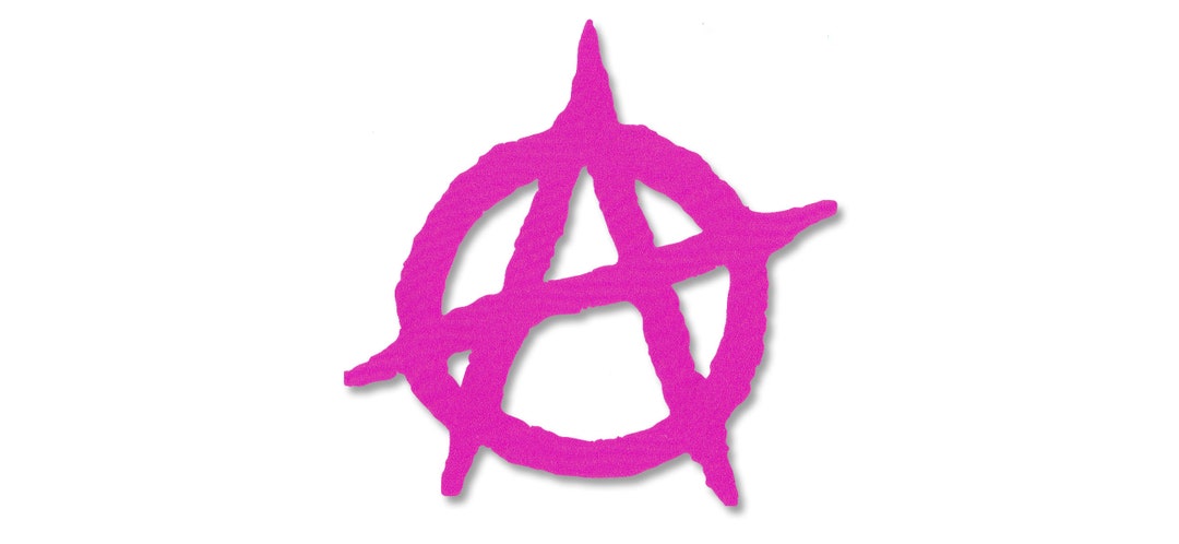 Anarchy Pink Punk Vinyl Sticker Decal Anarchist 1977 Goth Destroy Chaos ...
