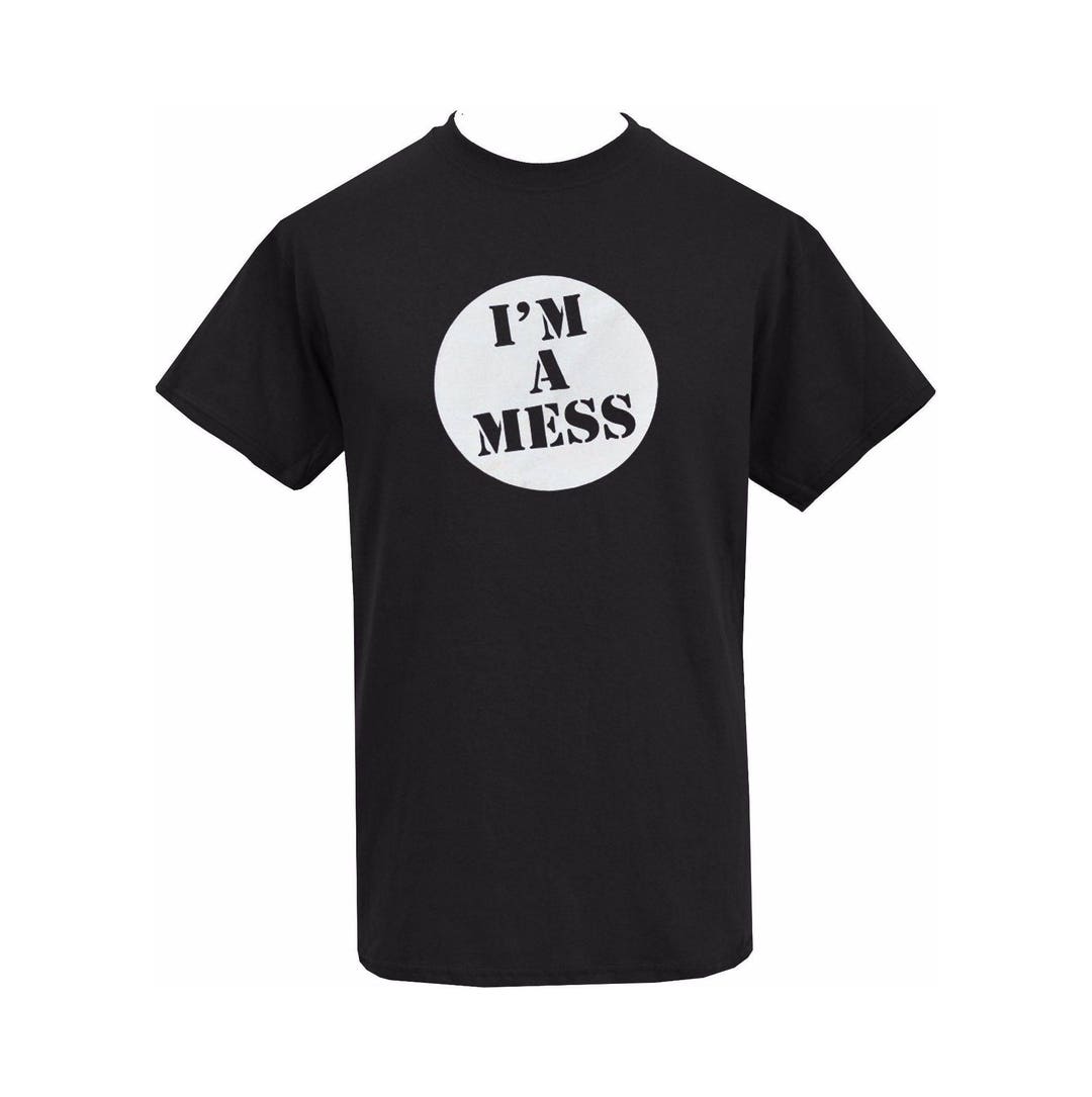 Mens Black T-shirt I'm a Mess Punk T-shirt Sid Vicious Sex Pistols ...