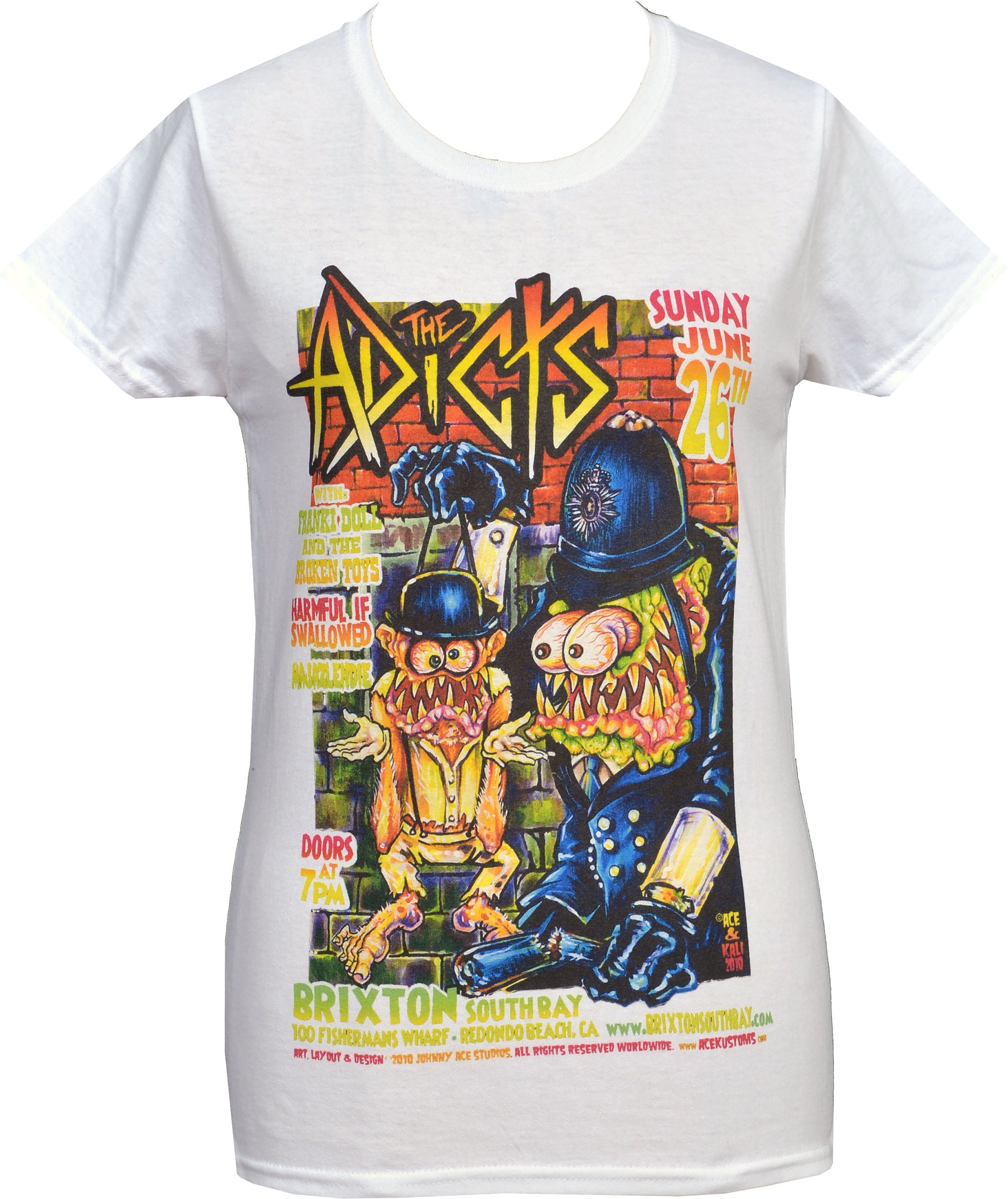 Womens Punk T-shirt the Adicts 1977 British Punk Police Droog - Etsy UK