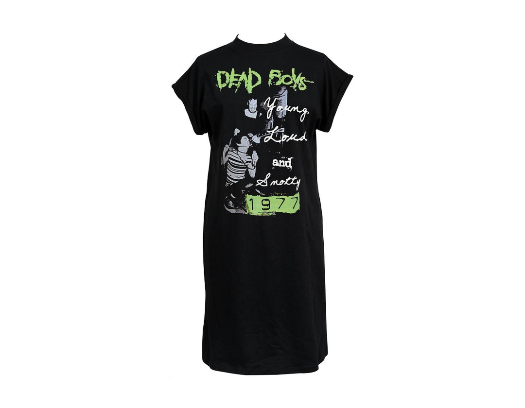 Dead Boys Womens Punk High Neck T-Shirt Dress American Punk 1977 - Etsy ...
