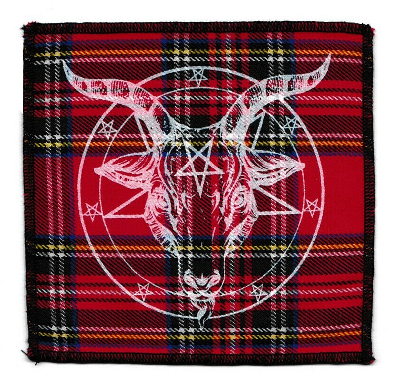 Baphoment Sew-on Patch Pentagram Satanic Occult Church | Etsy