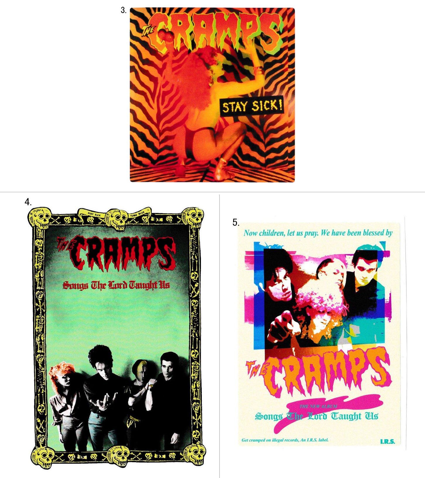 The Cramps Vinyl Sticker Psychobilly Garage Poison Ivy | Etsy