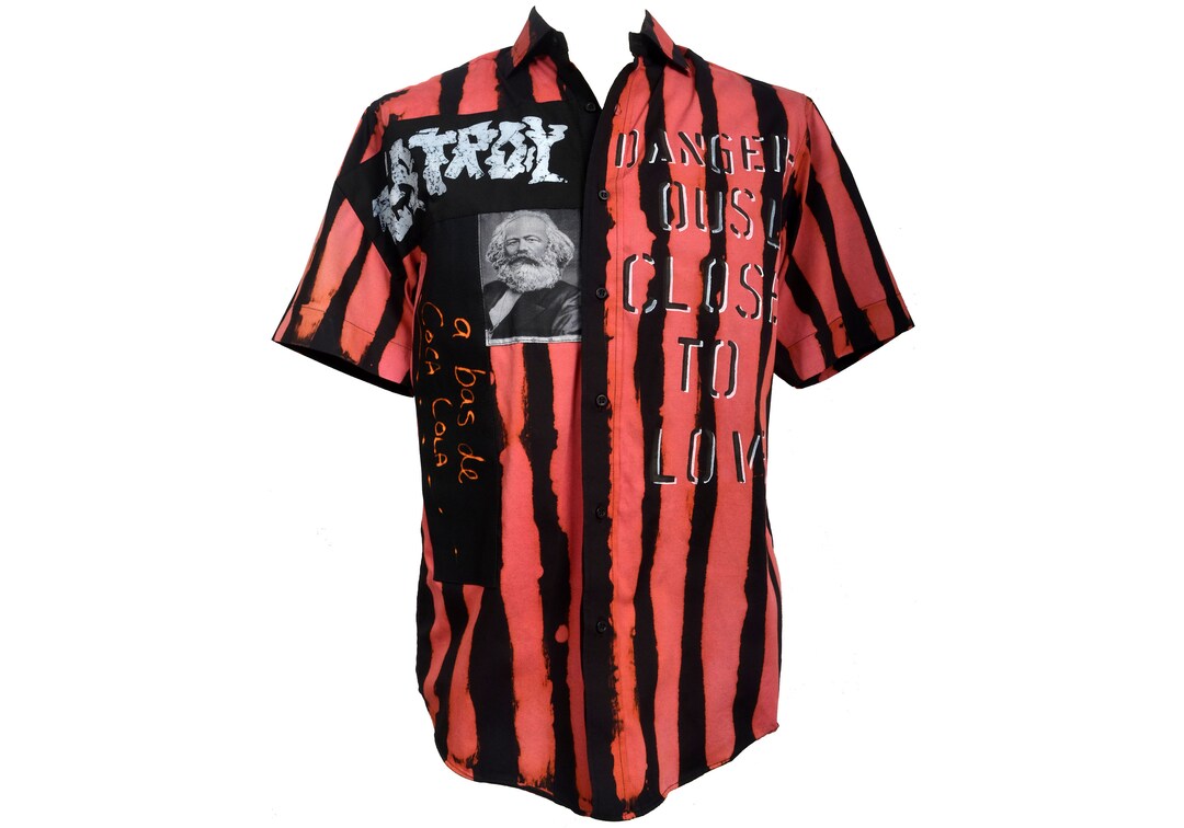 Red Seditionaries Punk Shirt Destroy Karl Marx 1977 Small - Etsy