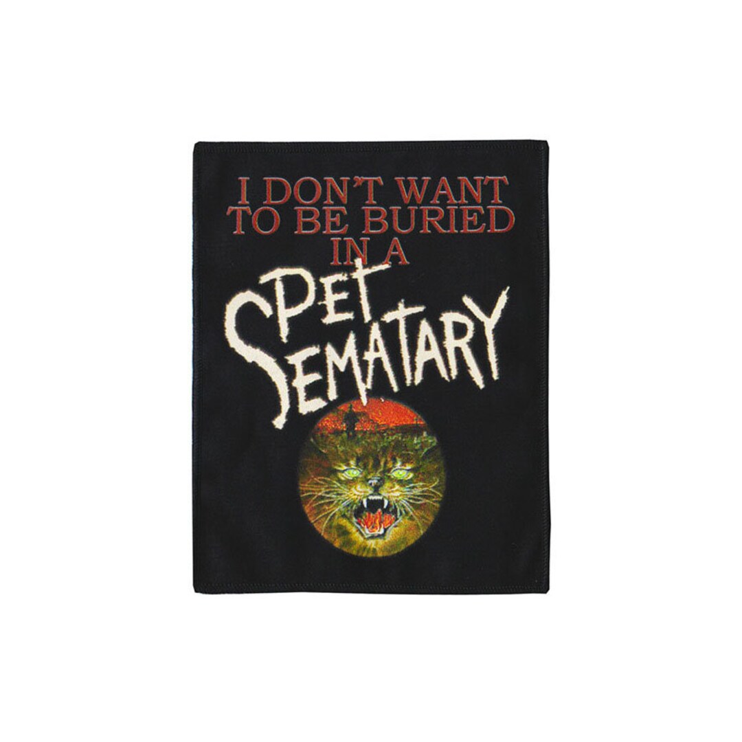 Pet Semetary Sew-on Patch Classic Cult B-movie Horror Halloween Punk - Etsy