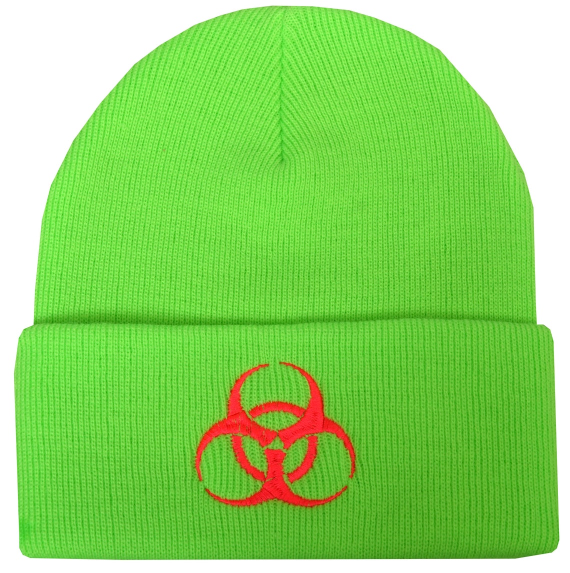 Cyber Punk Beanie Cyber Goth Bio Hazard Knitted Hat | Etsy