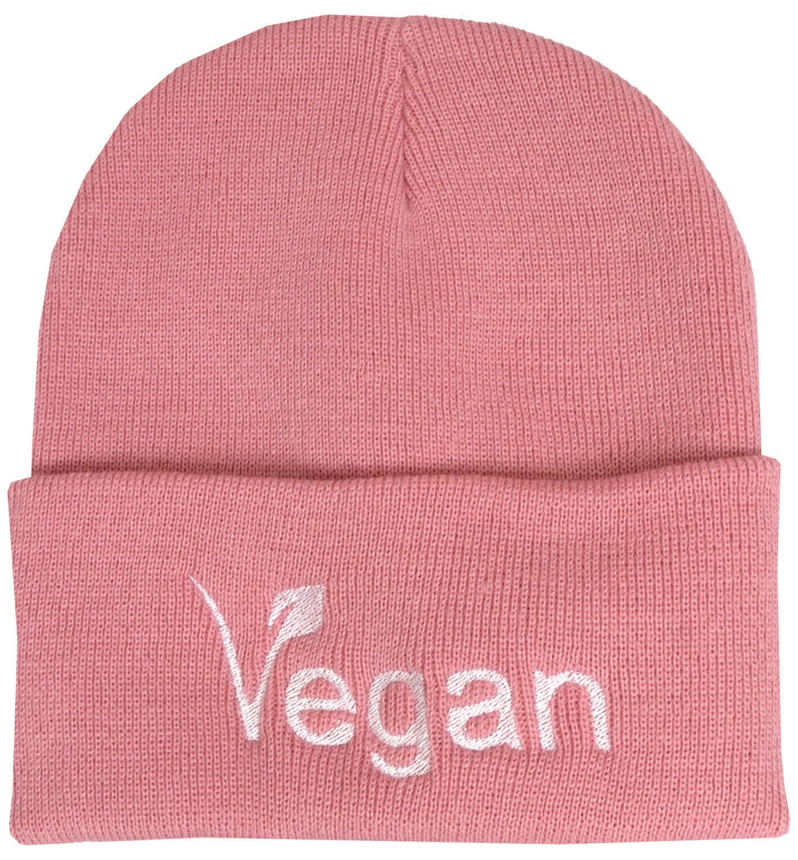 Vegan Leaf Beanie Vegetarian Fuelled by Plants | Etsy