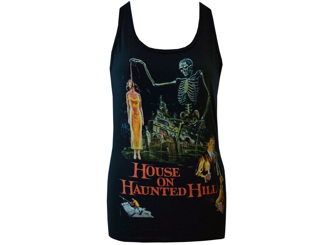 Women's Horror Tank Top House on Haunted Hill Vincent Price Cult B ...