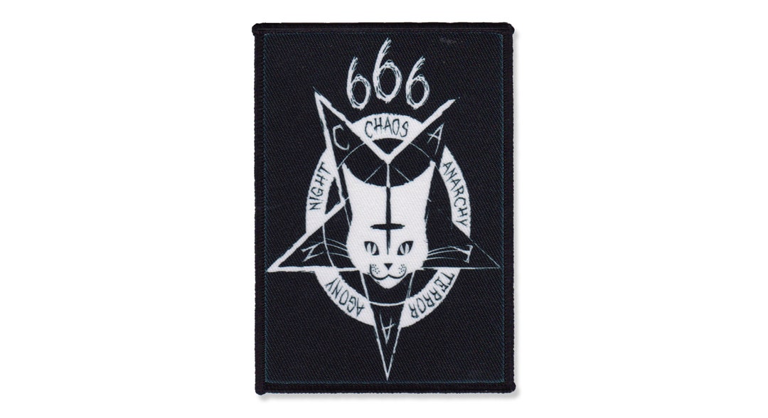 Satanic Cat Catan Sew-on Patch Gothic Pentagram 666 - Etsy