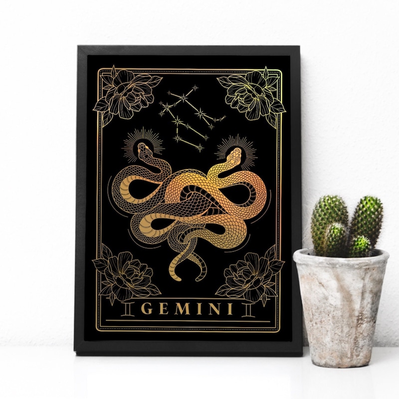 Gemini Framed Prints - Etsy