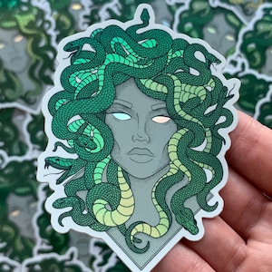 Medusa Holographic Sticker - Etsy