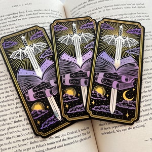 Fantasy Reader Handmade Foil Bookmark - Etsy