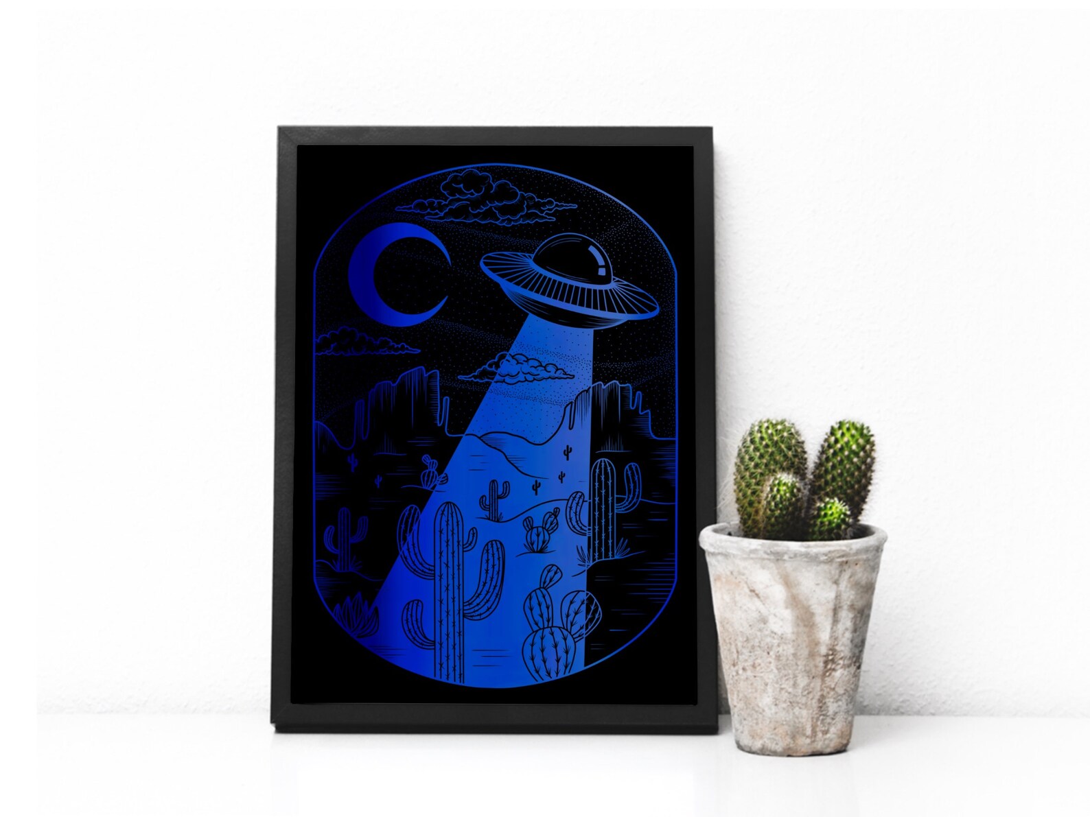 UFO Foil Print - Etsy